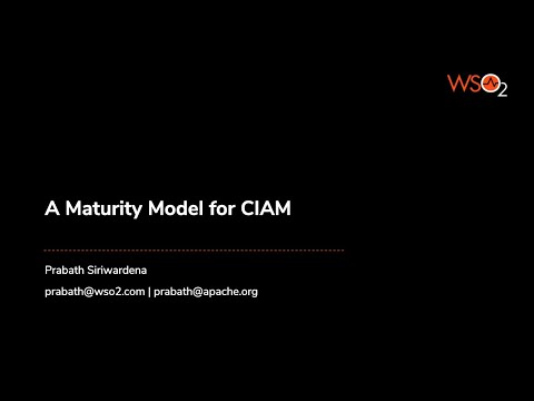 A Maturity Model for CIAM - YouTube