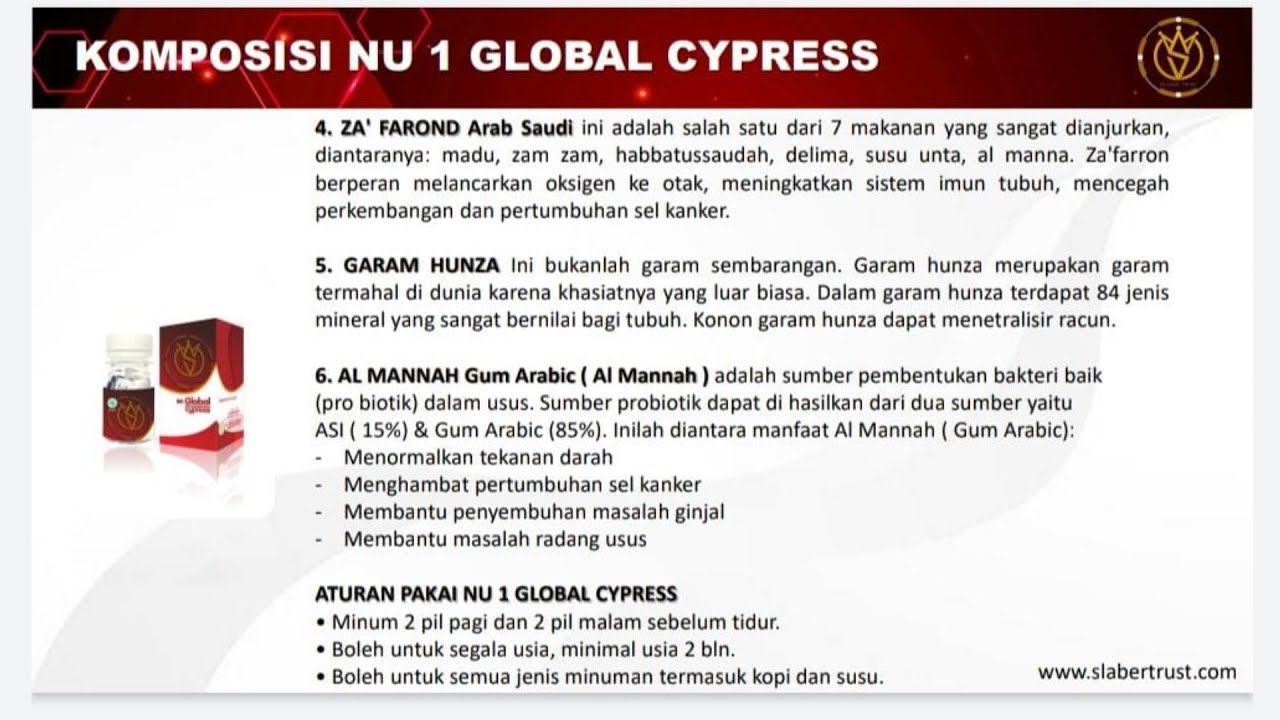 PRESENTASI PRODUK KNOWLEDGE SLABER NU 1 GLOBAL CYPRES - YouTube