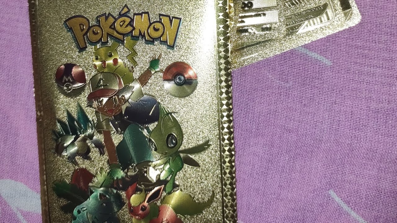 || Unboxing my new Pokemon Gold Customised Cards || - YouTube