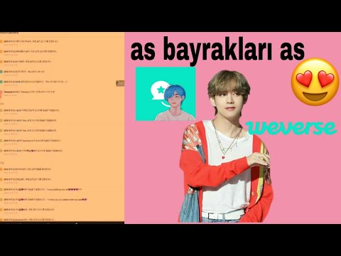 taehyung weverseden türk army,e cevap verdi!| as bayrakları as!