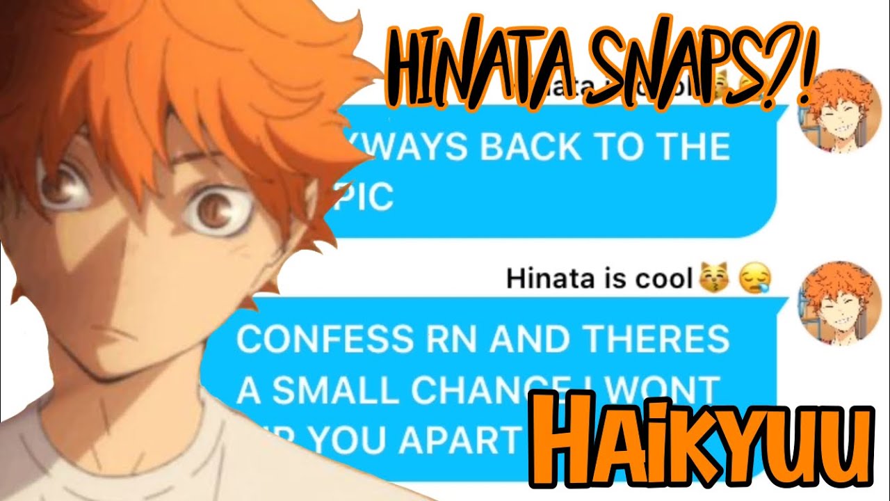 Hinata SNAPPED?! | Haikyuu texting story - YouTube