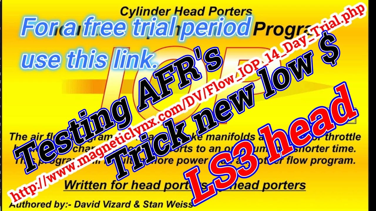 Super Test on new AFR Super LS3 heads - YouTube