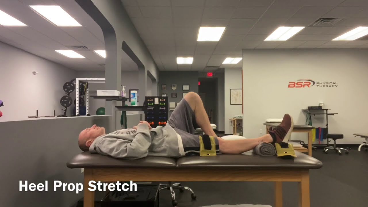 Heel Prop for Knee Extension - YouTube