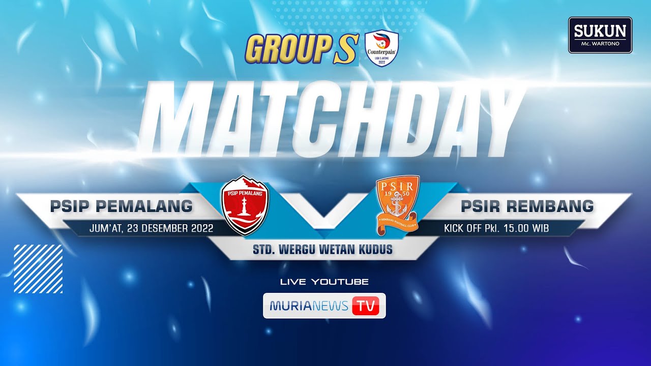 🔴 [LIVE] Liga 3 Counterpain 2022 - PSIP PEMALANG VS PSIR REMBANG - YouTube
