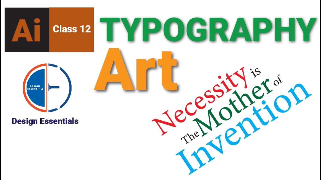 Adobe Illustrator [Class 12] Typography | how to download google fonts ...