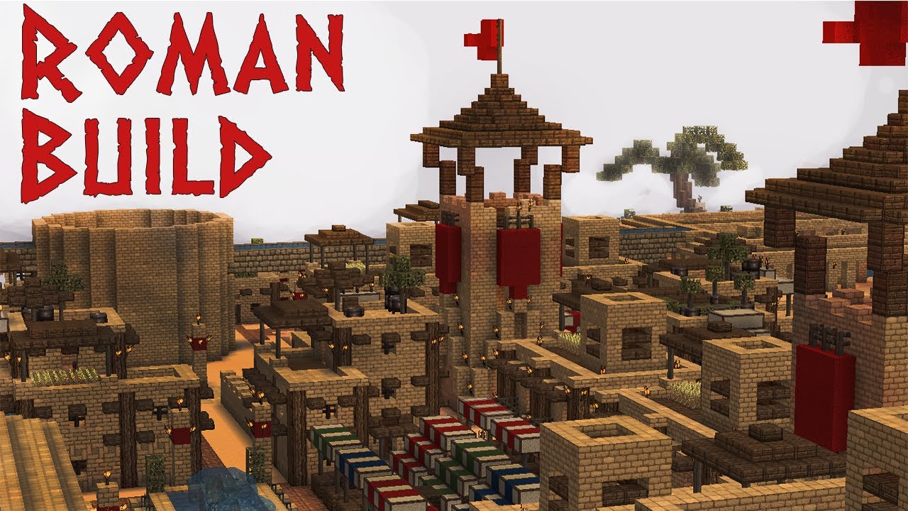 Minecraft Roman Build Introduction - YouTube