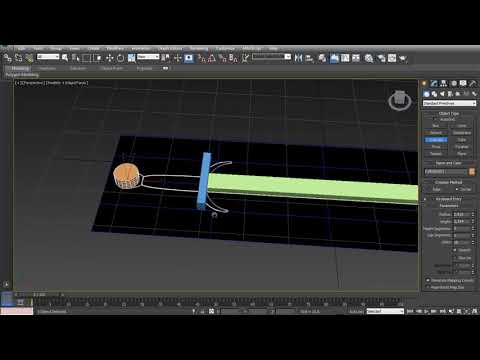 Setup Blueprint pada background objek modeling 3D (Pedang Panjang) Part II