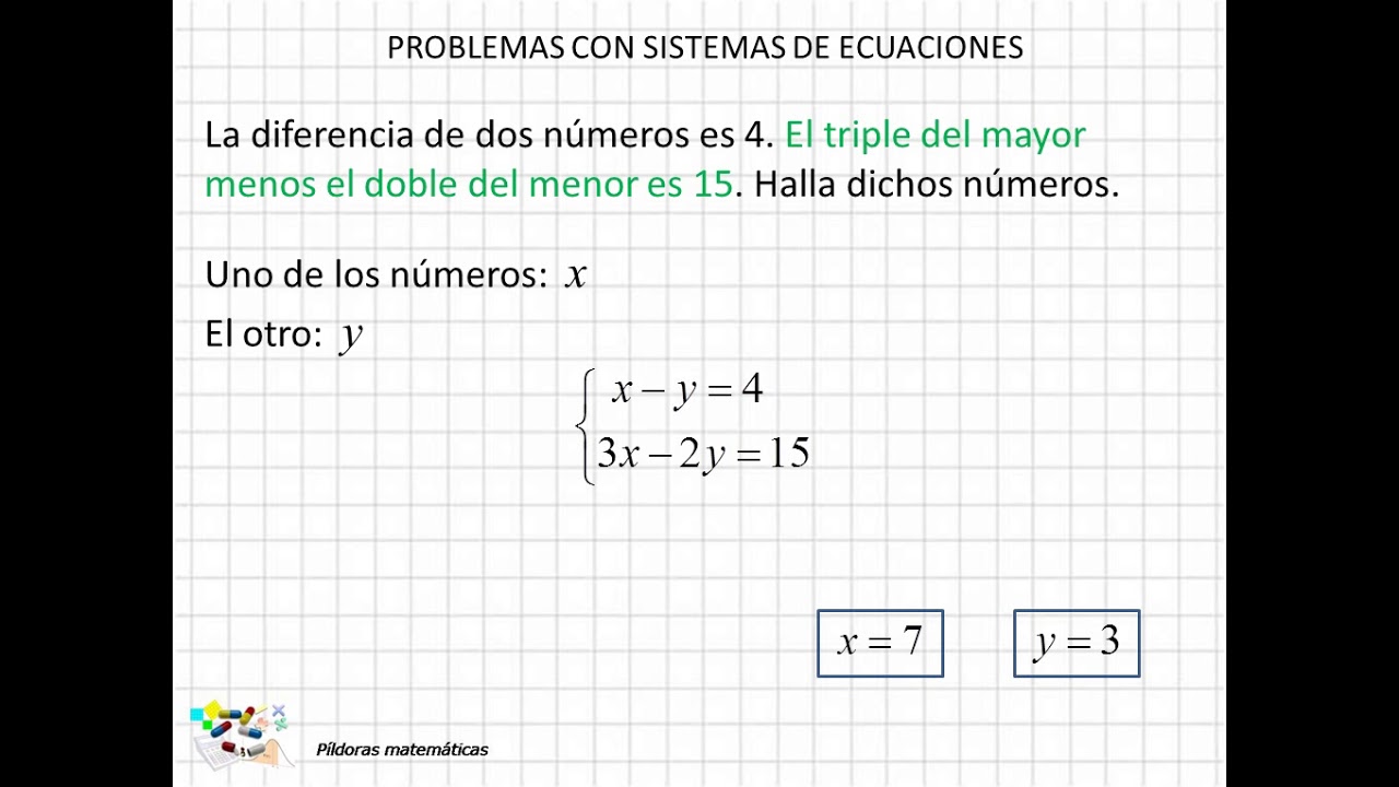 11 Problemas Con Sistemas De Ecuaciones I Youtube