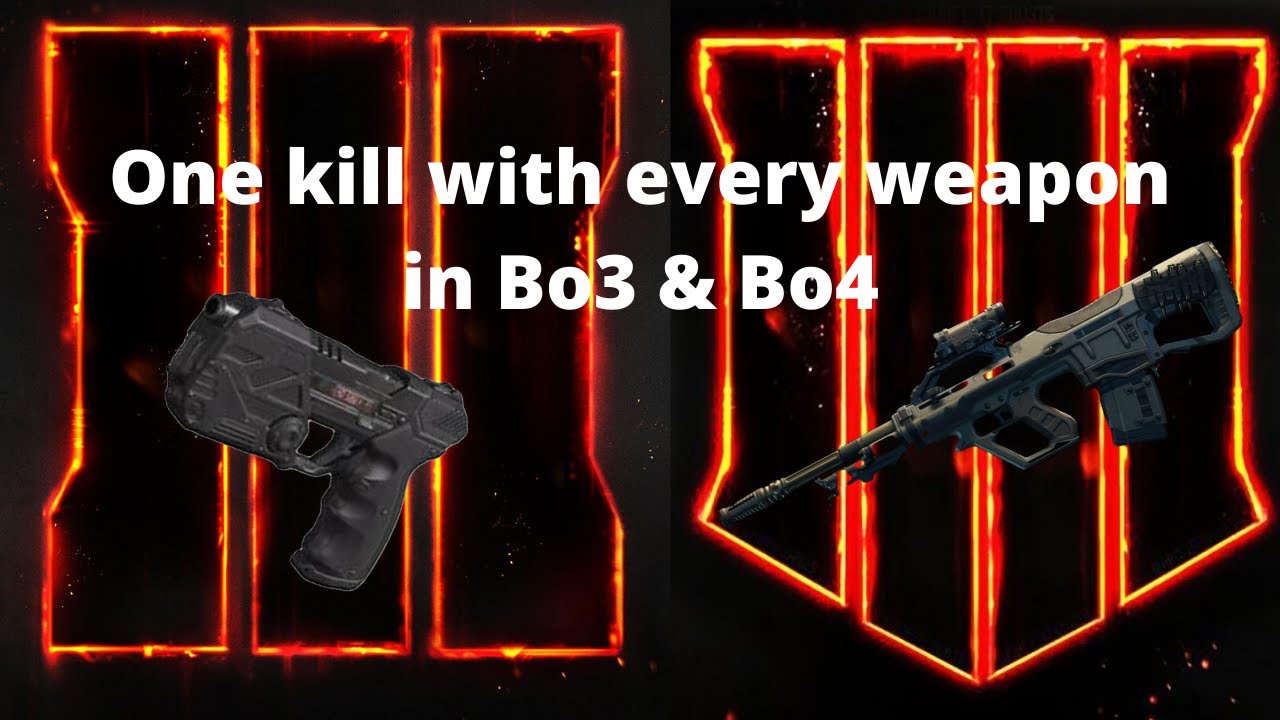One kill with every weapon in Bo3 & Bo4 (Including DLC weapons) - YouTube