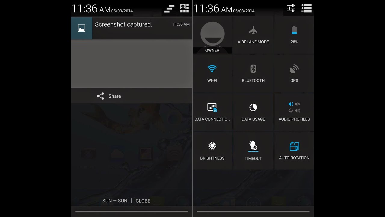 OnePlus One Notification Drawer Customization Explained - YouTube