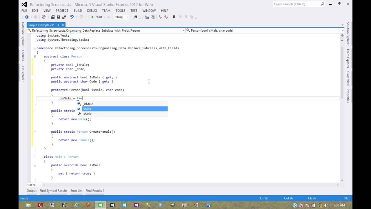 Replace Subclass With Fields - YouTube