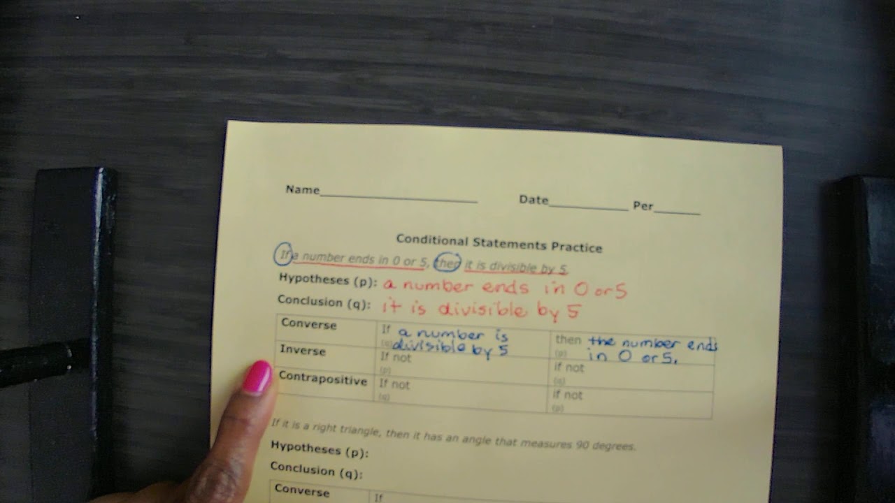 Conditional Statements Guide to Guided Practice - YouTube