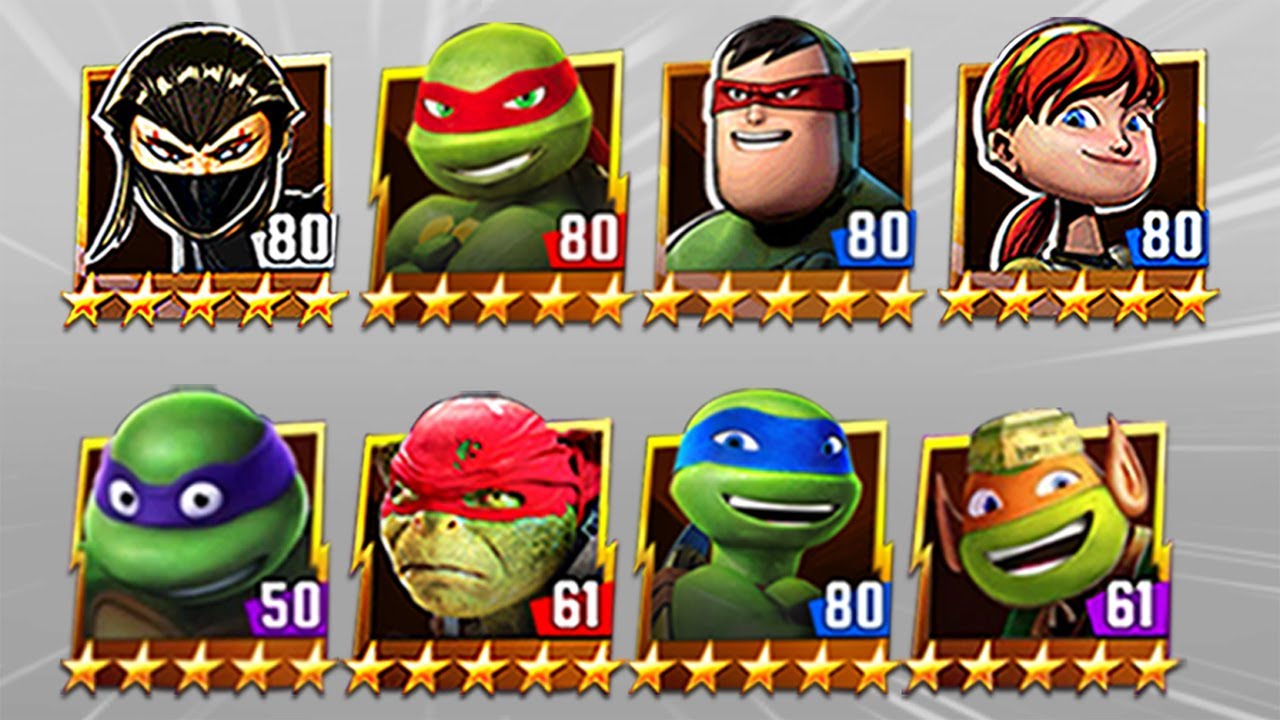 TMNT Legends April, Karai, Raphael, Pulverizer - YouTube