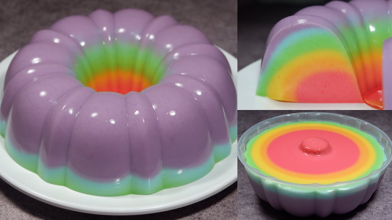 RESEP PUDING RAINBOW ROTI TAWAR LEMBUT DAN SIMPEL - YouTube