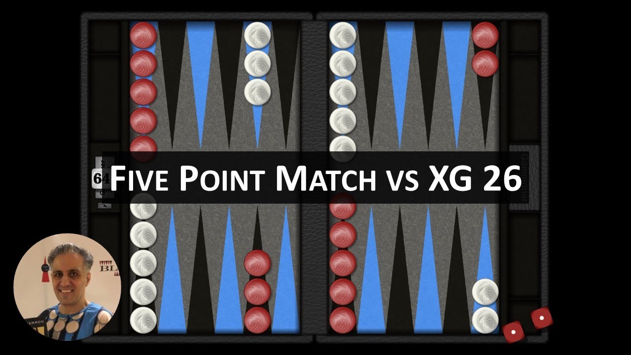 Five Point Backgammon Match vs XG 26 - YouTube