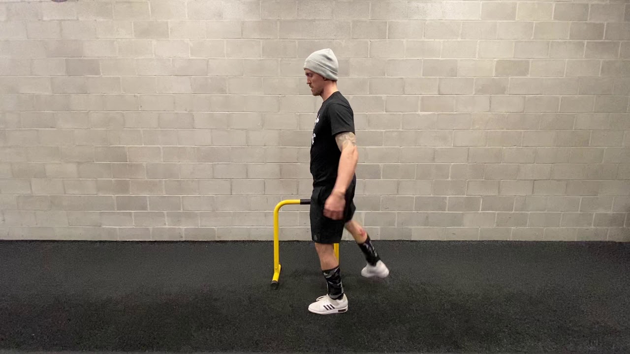 Hip rotation over hurdle (backward) - YouTube
