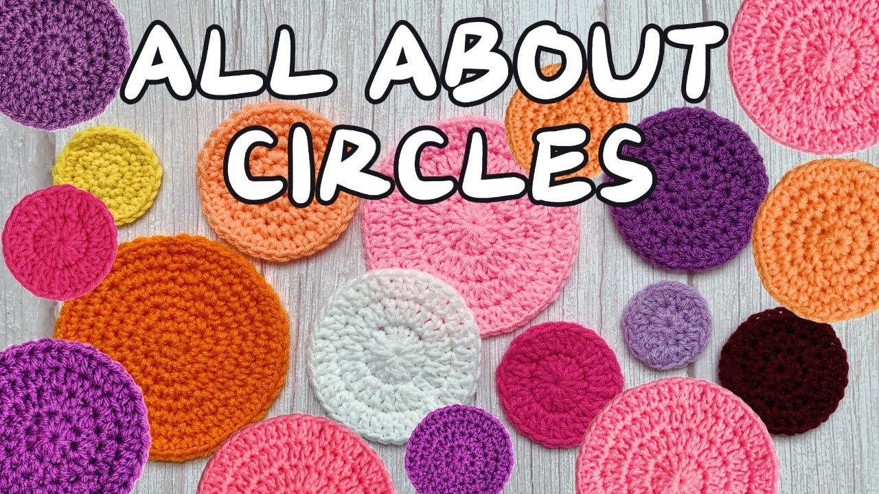 Perfectly Flat and Round Circle, SC, HDC, DC, How to Crochet a Circle ...