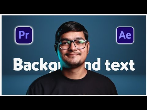 How To Add TEXT Behind Subject using Premiere pro and After Effects | Lalit Mohan Pandey - YouTube