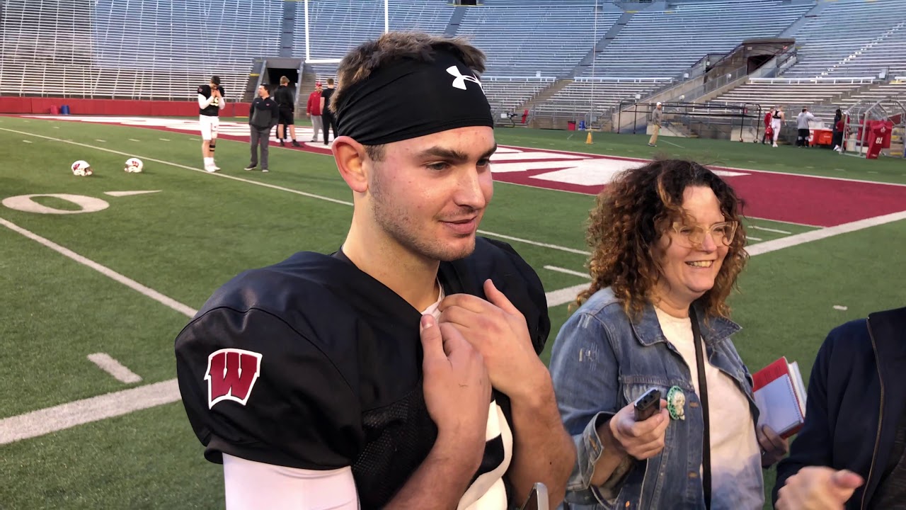Chase Wolf on Wisconsin QB competition - YouTube
