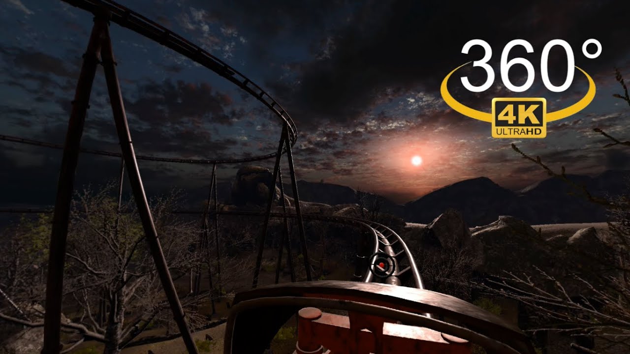 360Video | A roller coaster ride through a dark forest - YouTube