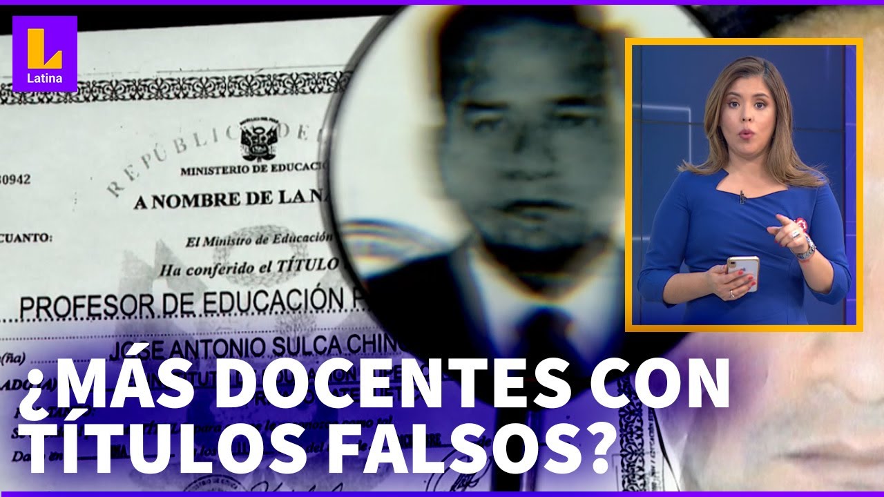Profesores con títulos falsos: Universidad César Vallejo desmiente ...