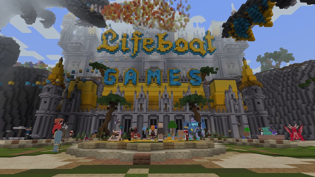 Lifeboat New Lobby Update - Jumping on Blocks in Lobby | Minecraft PE ...