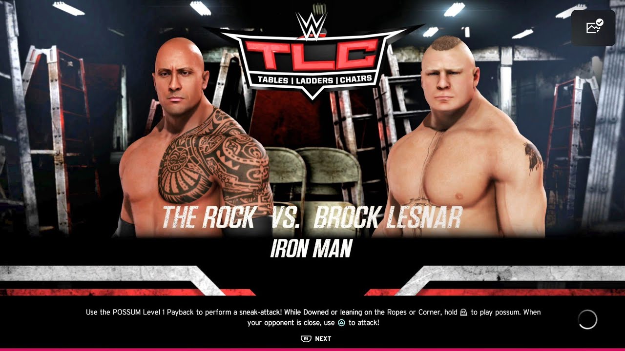 The Rock VS Brock Lesnar - WWE Iron Match - YouTube