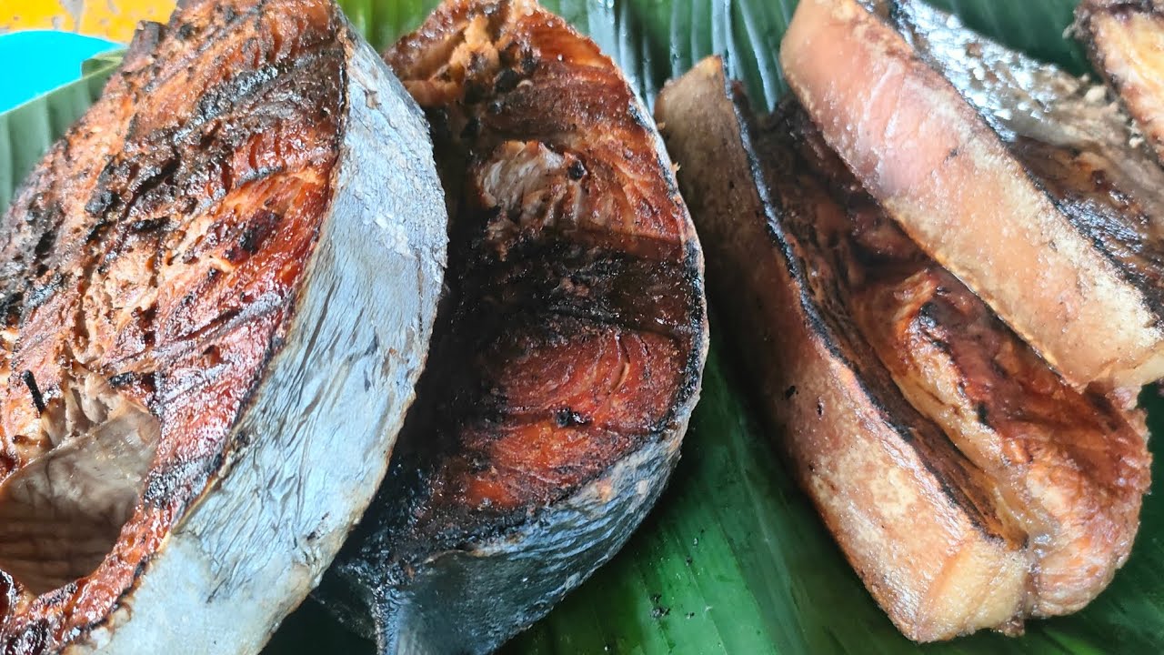 inihaw na tuna sa tabing dagat - YouTube