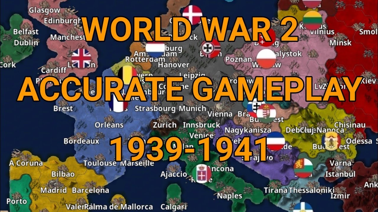 WC4 Mod Realistic Map - WW2 Gameplay 1939-1941 - YouTube