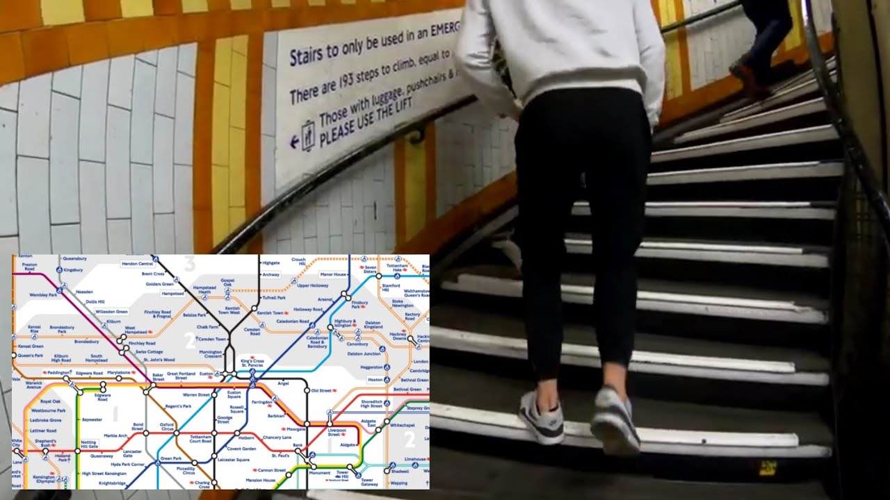 Visit Top 5 London Tube Stations with the most steps - YouTube