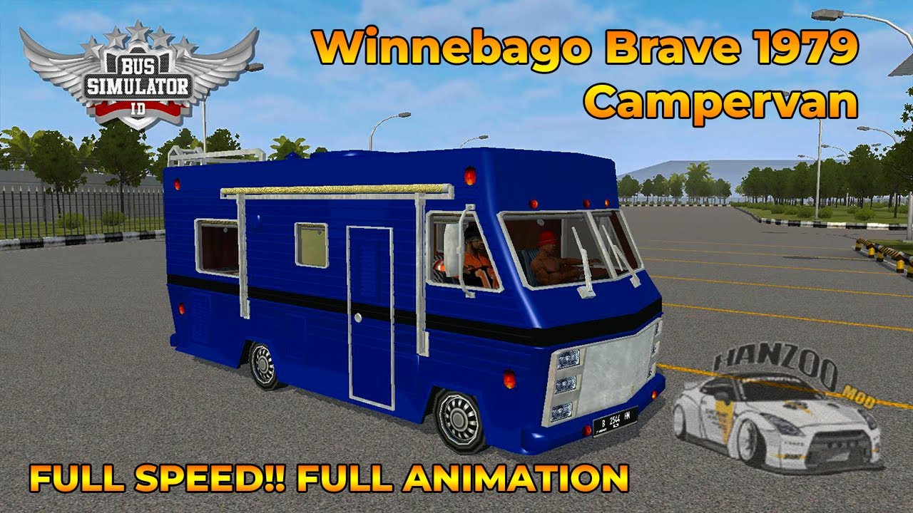 Mod Winnebago Brave 1979 Campervan - BUSSID || HANZOO MOD - YouTube