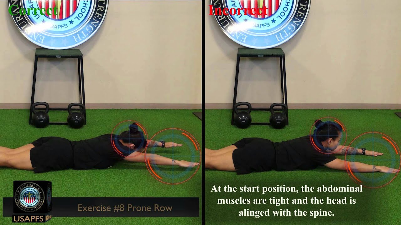 Preparation Drill Exercise 8: Prone Row - YouTube