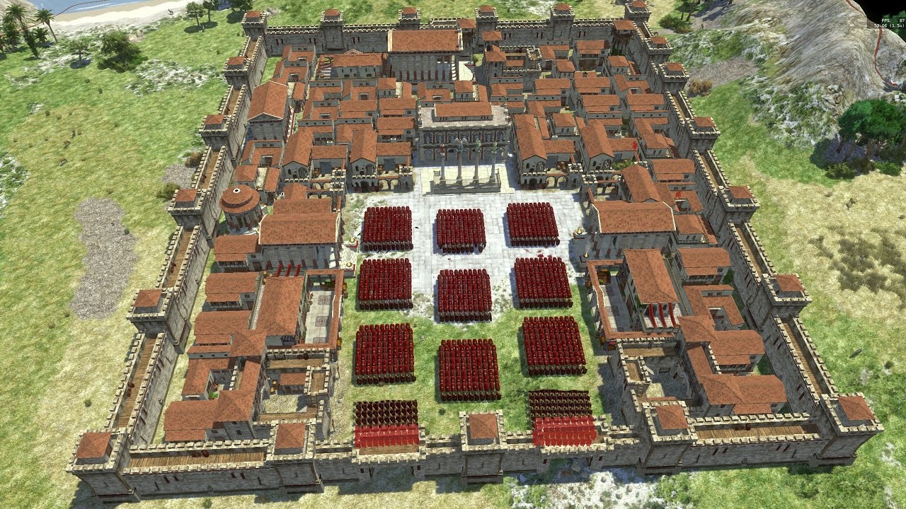 THE ROMAN FORTRESS - 0 A.D. - YouTube
