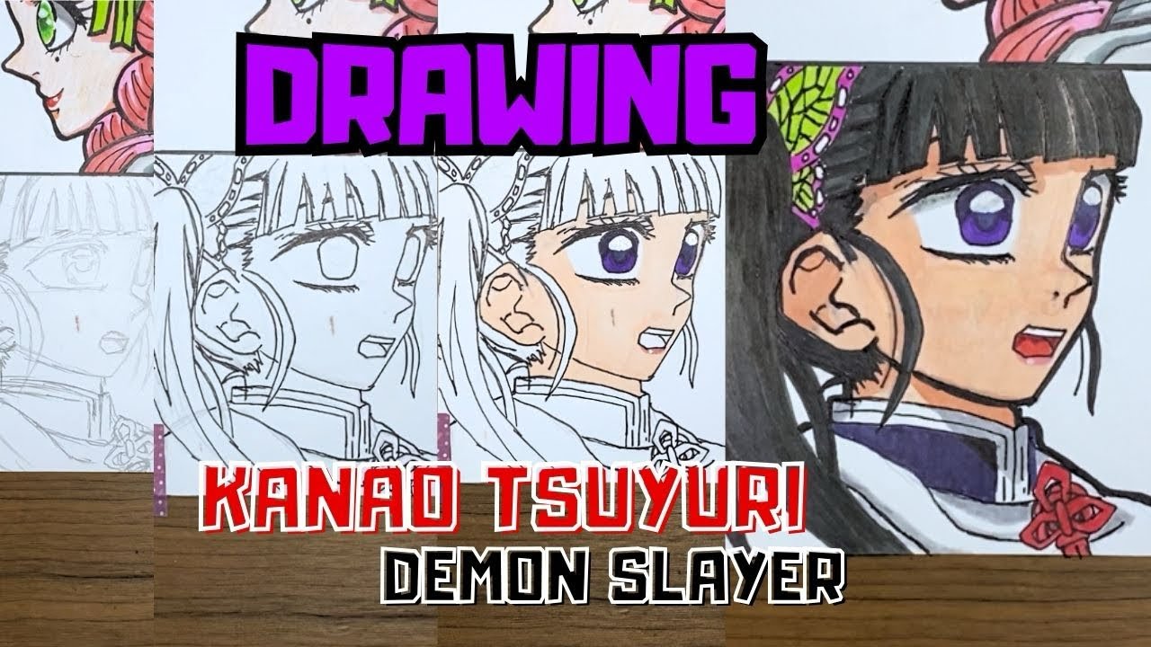 Drawing Kanao Tsuyuri from Demon Slayer Step by Step #drawing # ...