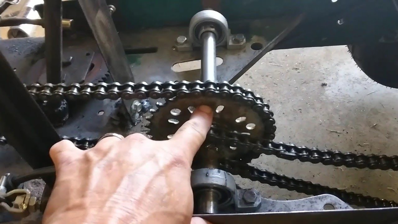 Experimenting with jackshaft gearing for max take off power - YouTube