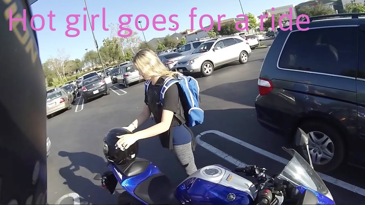 Girls First Ride on my R3 + does she like it ??? | L.A. MOTOVLOGS - YouTube