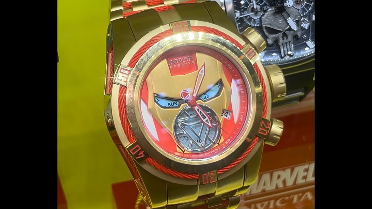 Iron Man Marvel Comics Invicta Limited Edition Watch - YouTube