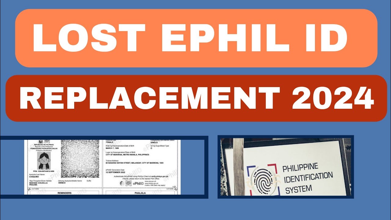 Lost ePhilid or temporary National ID Replacement #ephilid #philsysid # ...