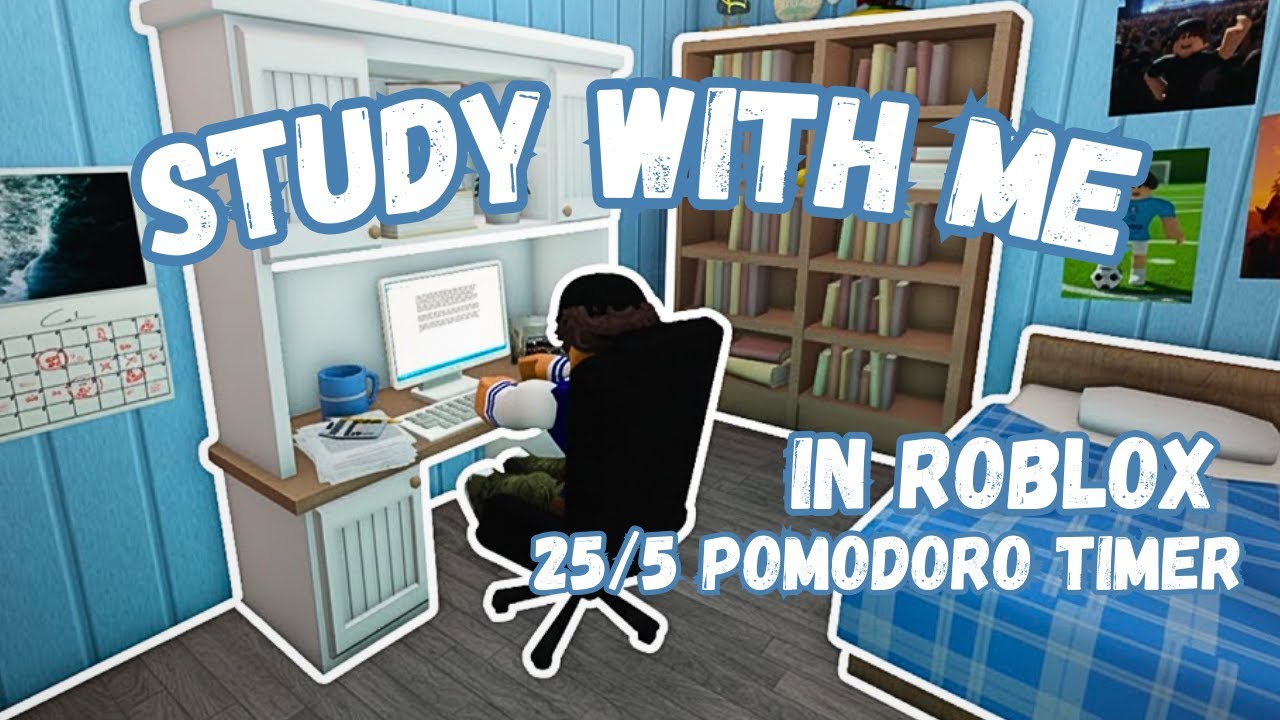 ⏱️ 25/5 Pomodoro Timer | Study With Me in Roblox 📖 | Lofi for Focus ...