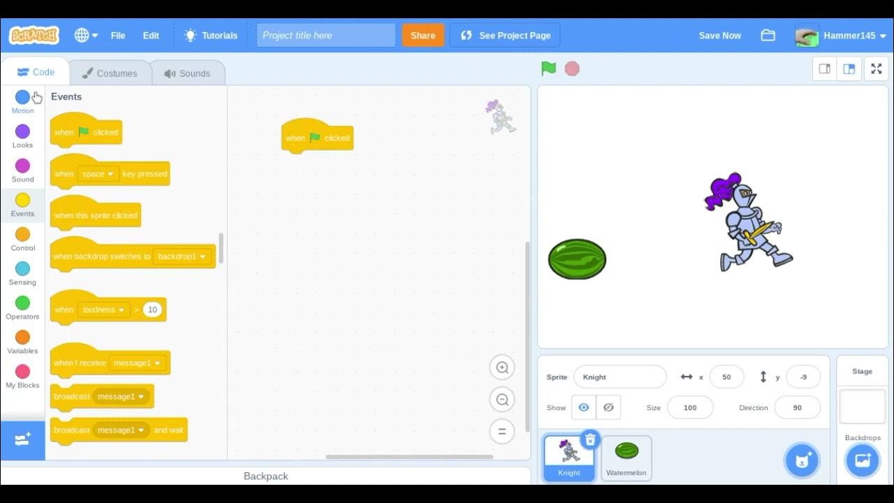How to use sprites and backdrops - Scratch 3.0 getting started tutorial ...