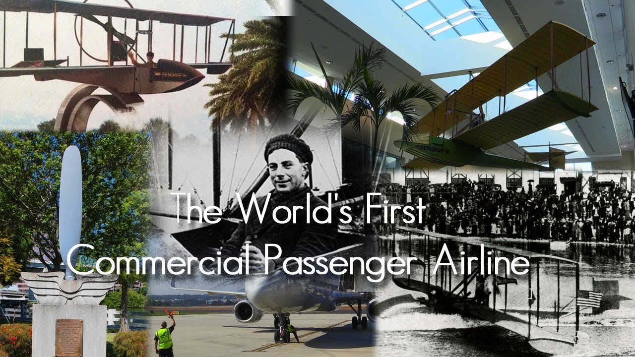 World's First Commercial Passenger Flight - YouTube