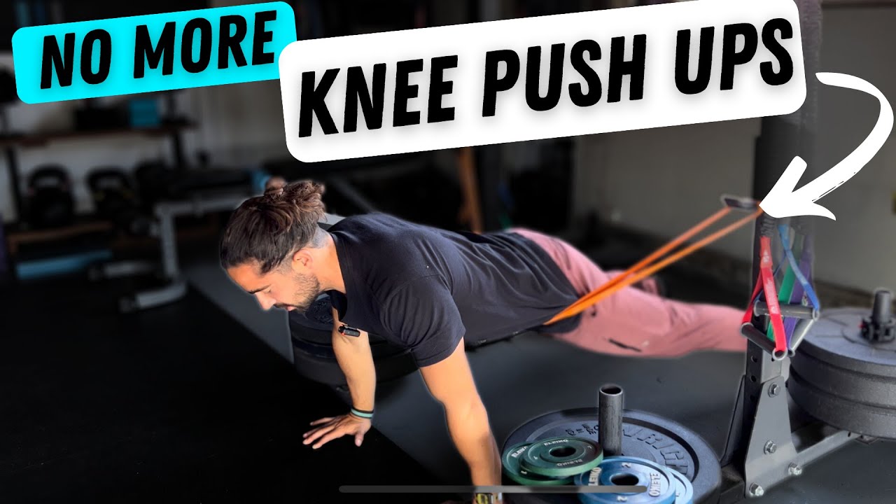 Band Assisted Push Ups (+ Barbell) - YouTube