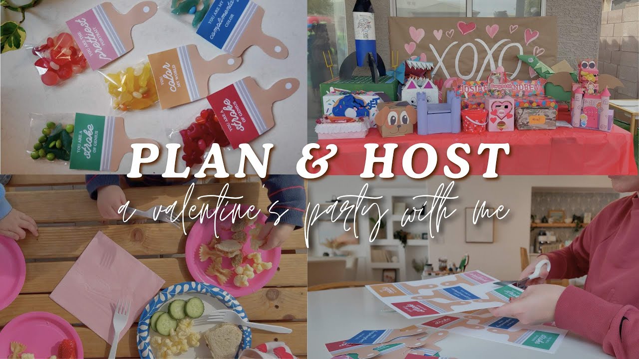 PLAN & HOST A VALENTINE'S PARTY WITH ME | crafting, running errands ...