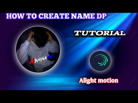 how to create name pfp tutorial in all night motion - YouTube