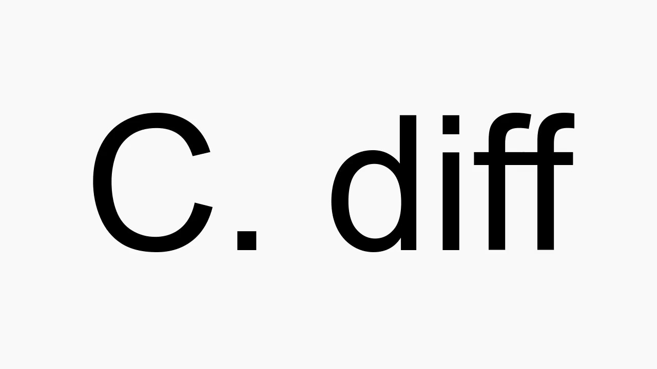 How to pronounce C. diff - YouTube