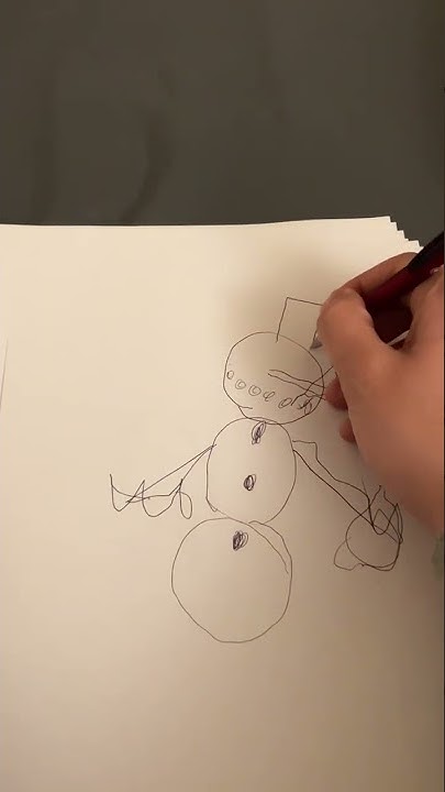 How to draw a snowman - YouTube