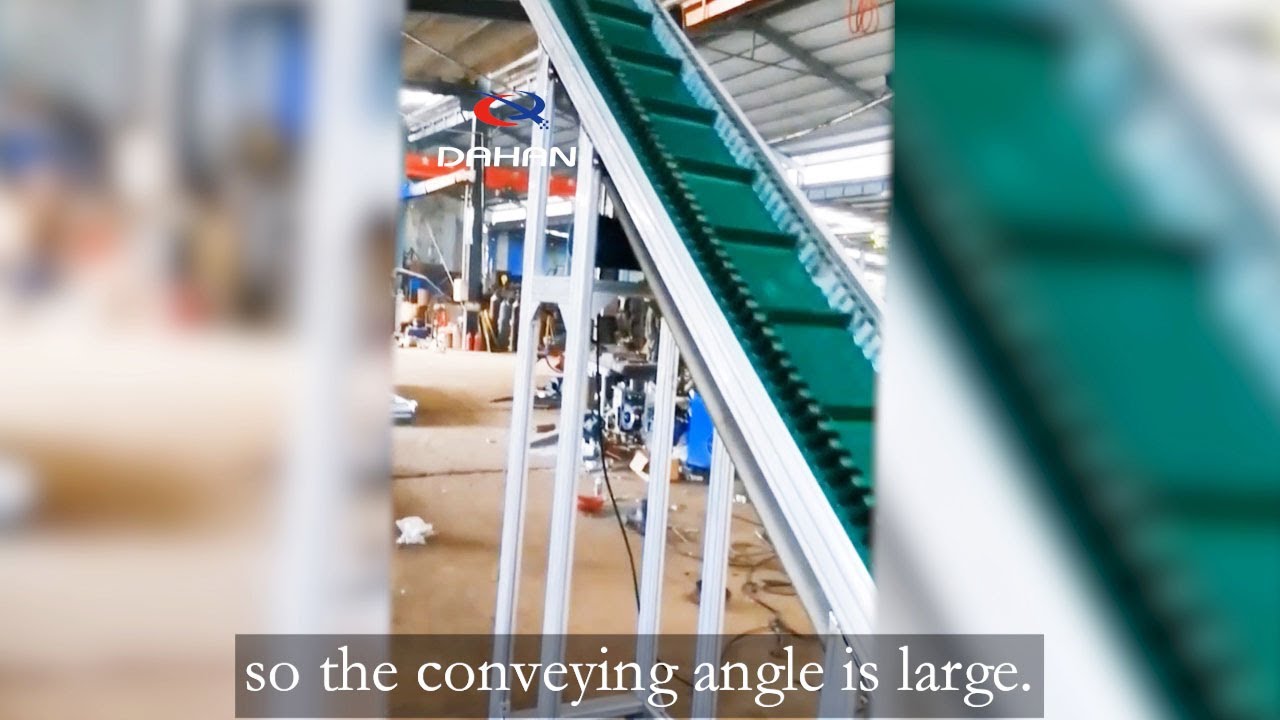 What is angle of inclination of belt conveyor - YouTube