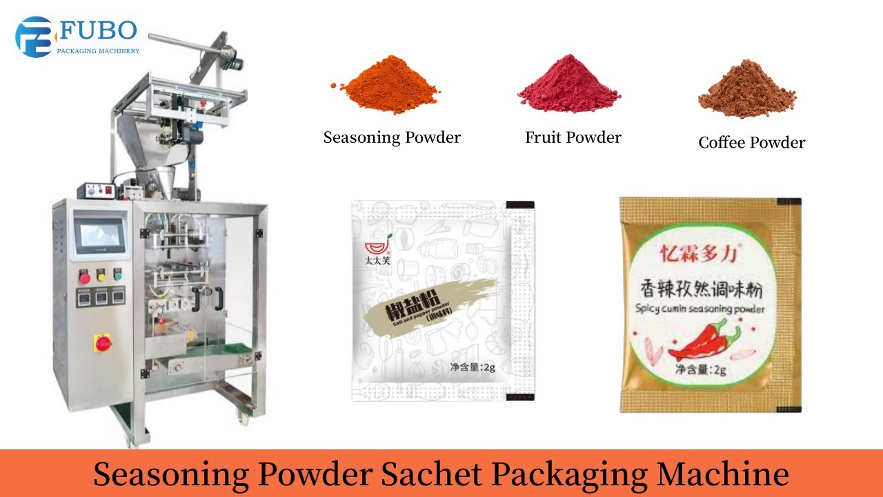 Seasoning powder sachet packaging machine | spices powder packing ...
