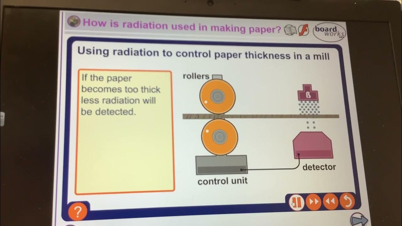 KS4-GCSE-Physics-Radiation-Uses of radiation in industry- Making Paper ...