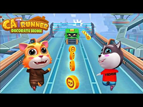 Cat Runner decorate home new update 💥😱 - YouTube